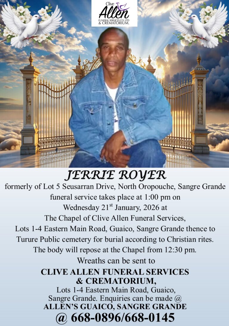 JERRIE ROYER – Clive Allen Funeral Services Co. Ltd & Crematorium
